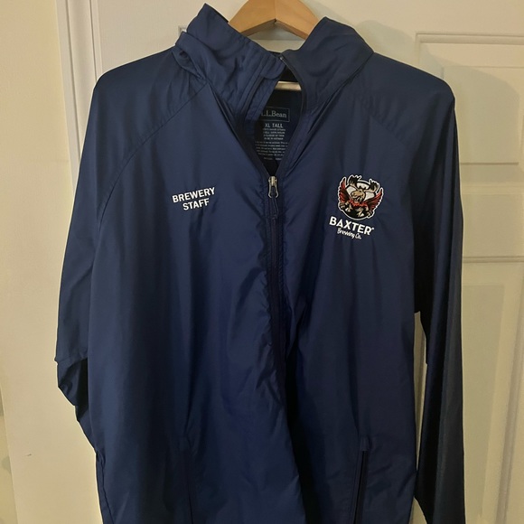 L.L. Bean | Jackets & Coats | Ll Bean Zip Up Rain Jacket Baxter Brewing ...